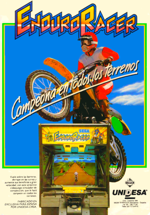 Enduro Racer (bootleg set 1) [Bootleg] Arcade – Gorser – Play Video ...